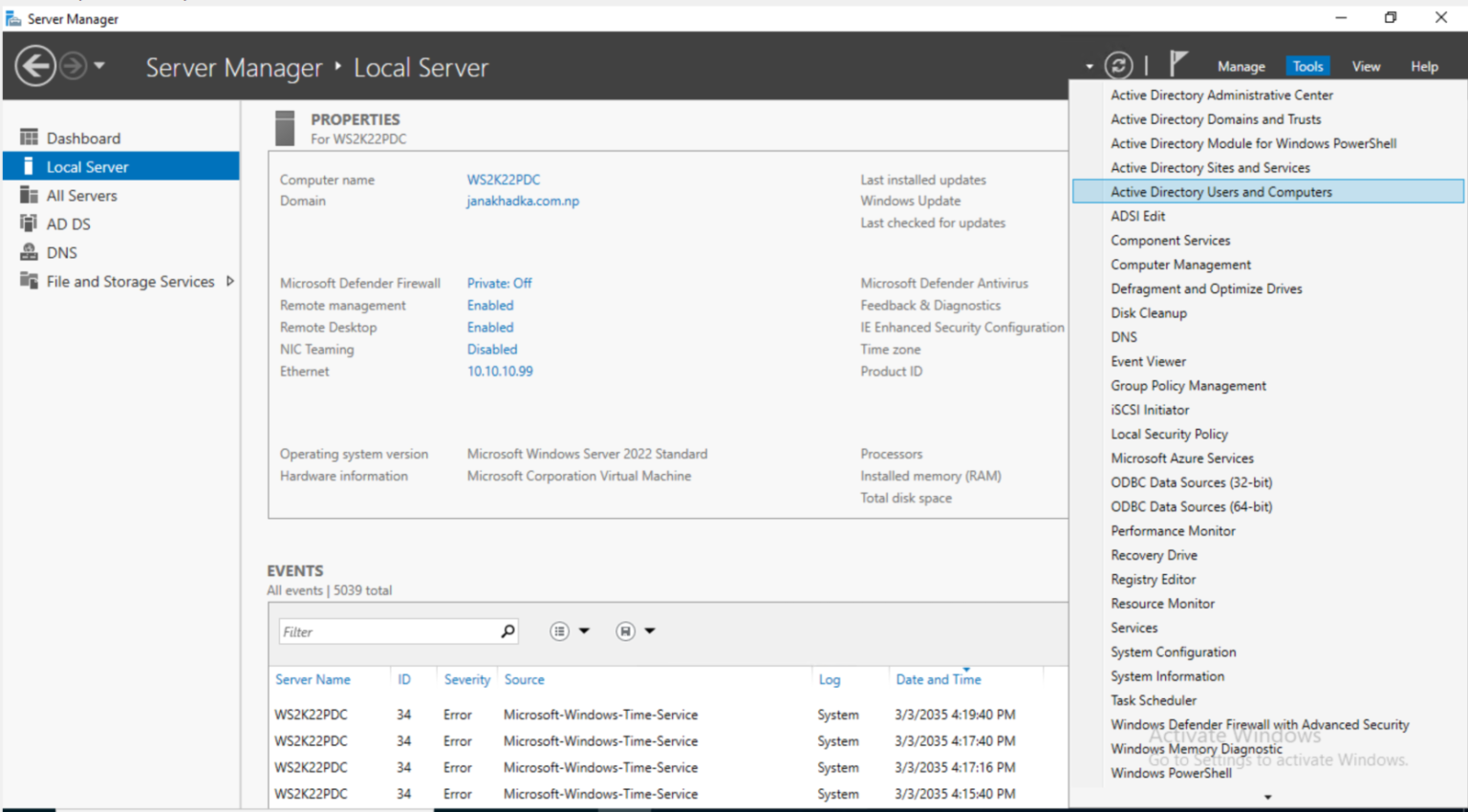 Step By Step Guide: How to Setup Active Directory Domain Service on ...