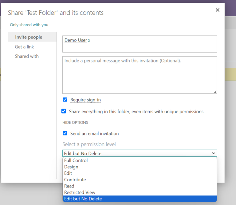 Complete Guide: Granting Custom Permissions in OneDrive for Business ...
